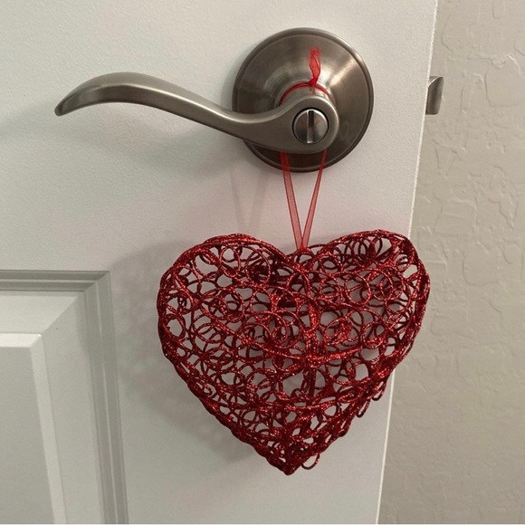 home seasonal | Holiday | Red Heart 6 Hanging Decoration This Festive ...